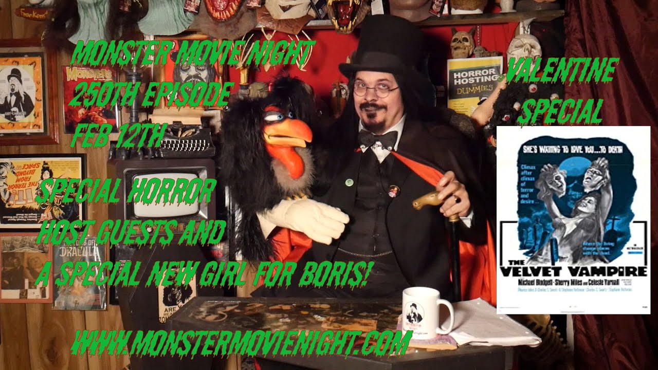 Monster Movie Night Velvet Vampire Season 12 Episode 4 ep 250 - YouTube