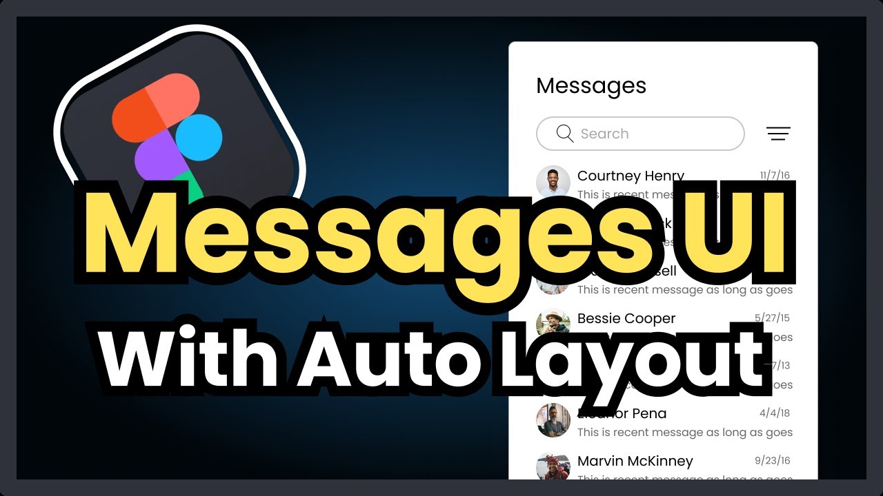 Designing a Messages UI with Figma Auto Layout: Step-by-Step Tutorial # ...
