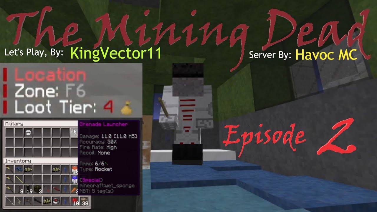 Minecraft; The Mining Dead [Ep. 2] The BEST Walking Dead Minecraft ...