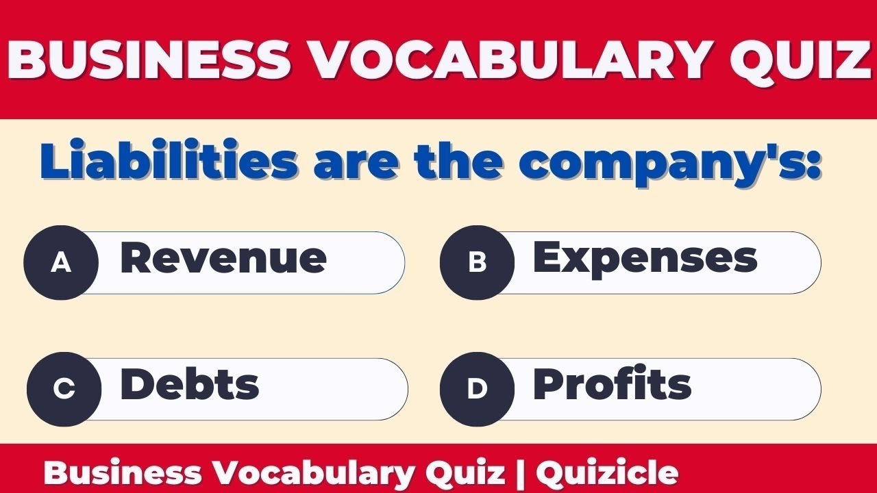 Business Vocabulary Quiz | English Vocabulary Quiz - YouTube