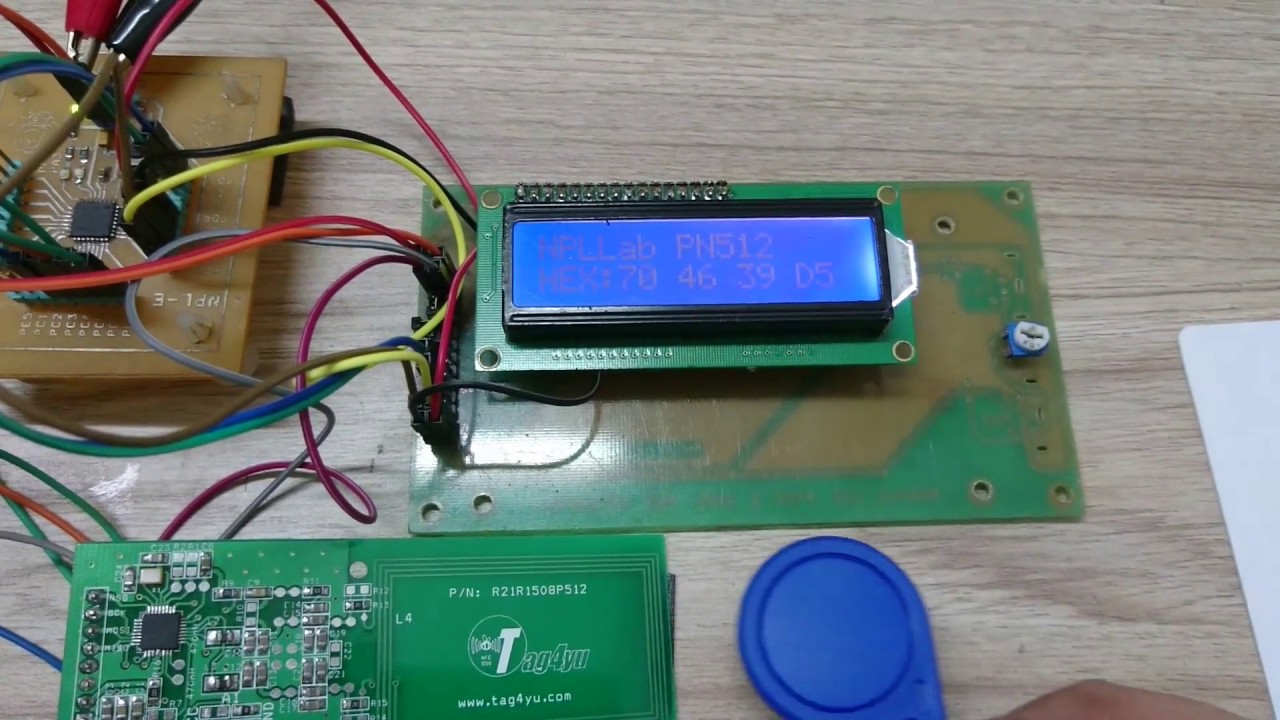 NFC PN512 READER USING STM8 - YouTube