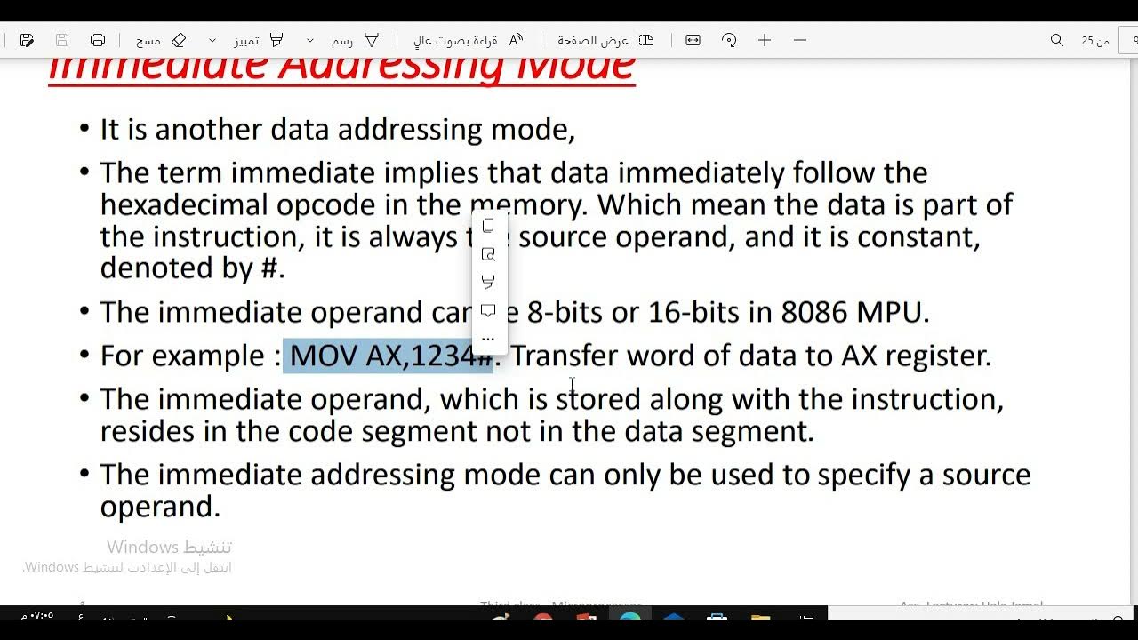 Lecture 4 Microprocessor- 8086 Addressing Mode - YouTube