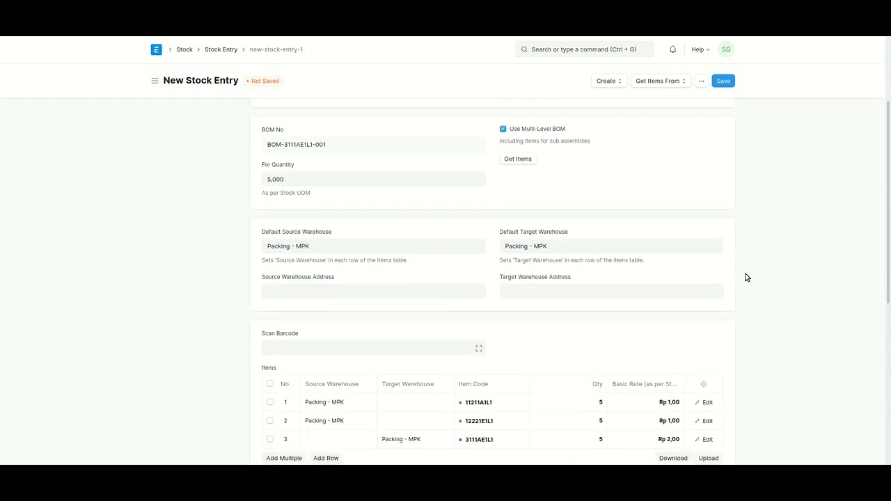 ERPNext : Memproses Work Order - YouTube