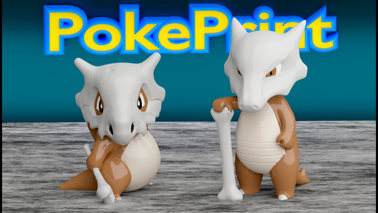 Cool Pokemon 3D Prints Timelapse 104-105 Multicolor - YouTube