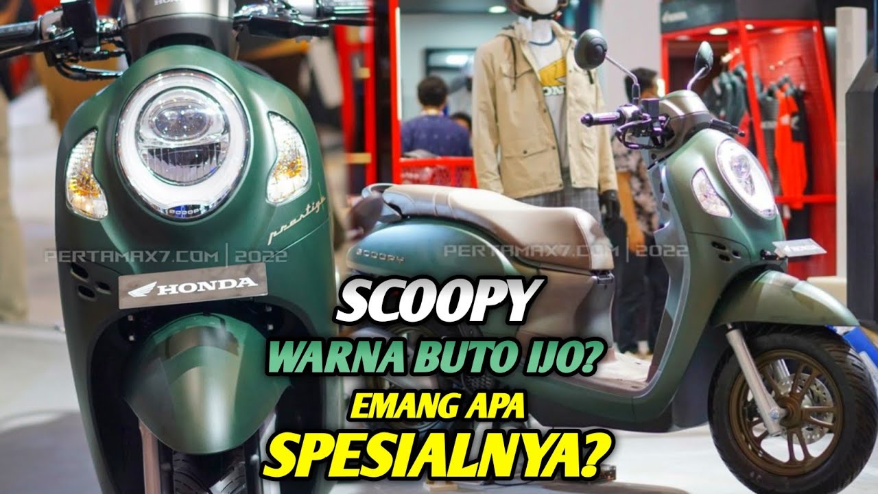 HONDA SCOOPY WARNA IJO? APA SPESIALNYA? NEW HONDA SCOOPY 2023 - YouTube
