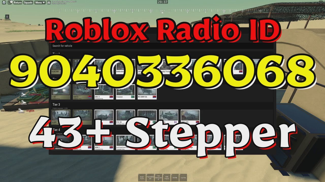 Stepper Roblox Radio Codes/IDs - YouTube