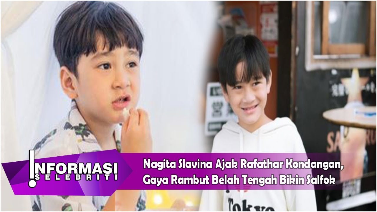 Nagita Slavina Ajak Rafathar Kondangan, Gaya Rambut Belah Tengah Bikin ...