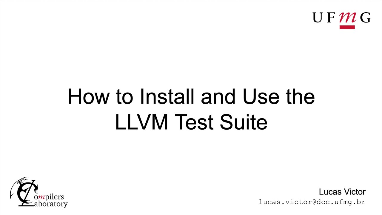The Llvm Test Suite Youtube