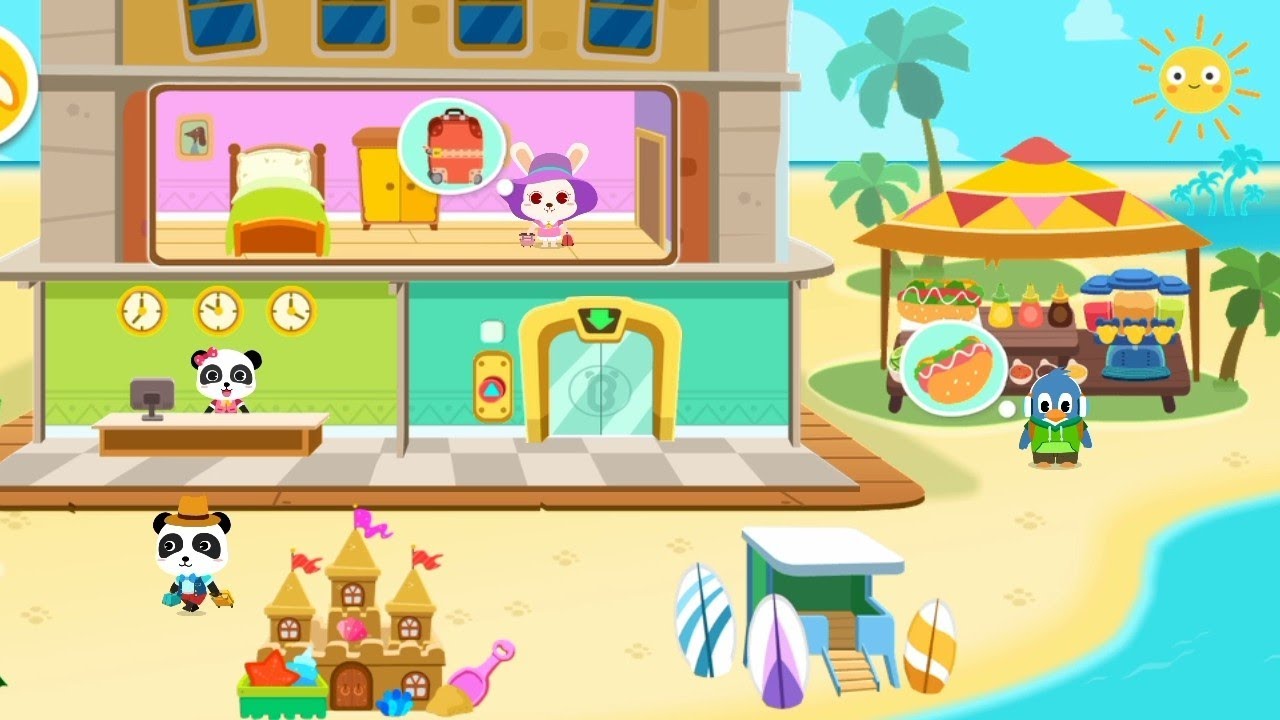 Kiki dan Miu Miu Sedang Berlibur Di Pantai | Babybus Indonesia - YouTube