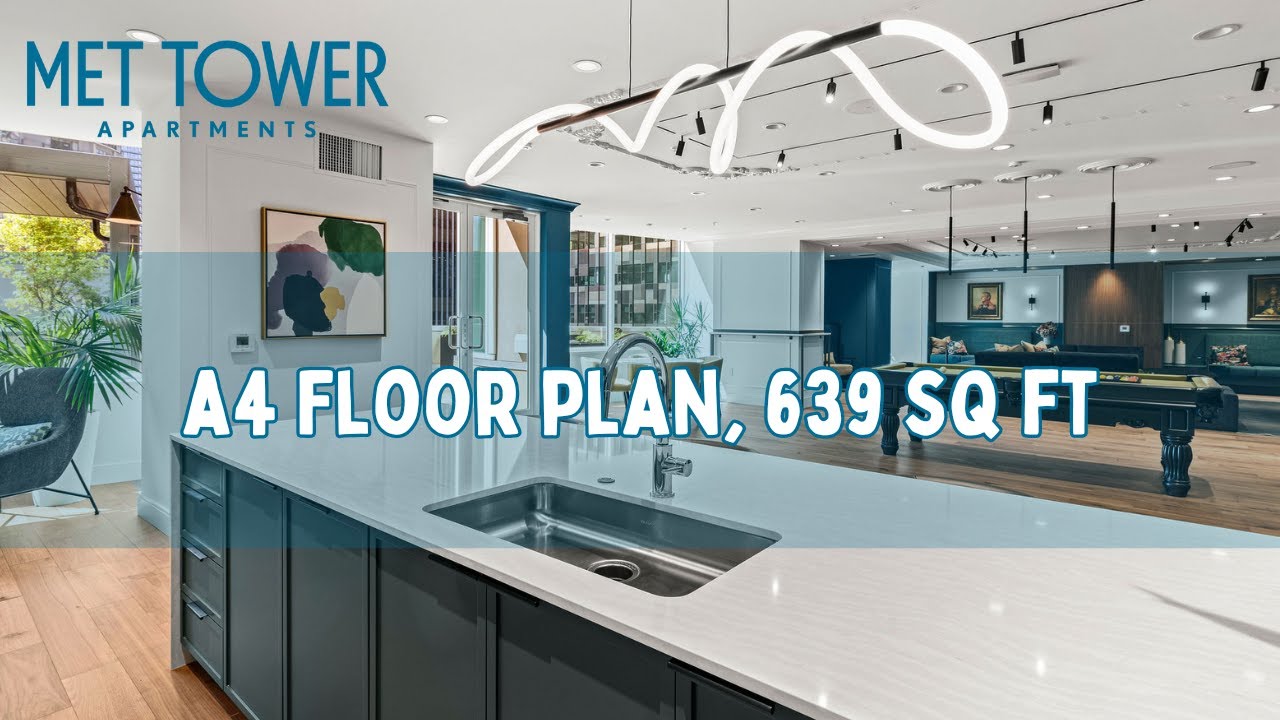 A4 Floor Plan | Apt 907 | 639 sq ft | Studio - YouTube