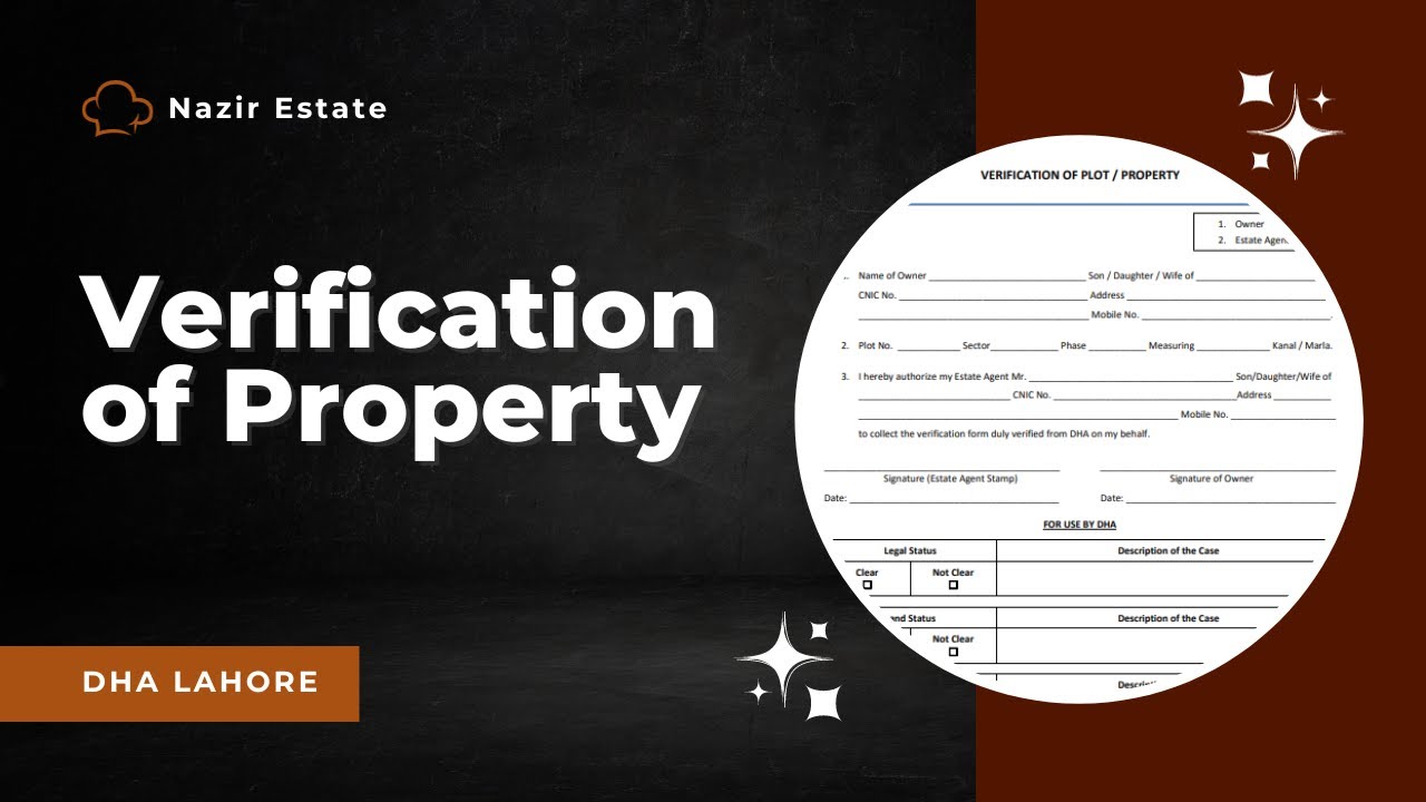 What is Verification of Property? || Verification Process in DHA - YouTube