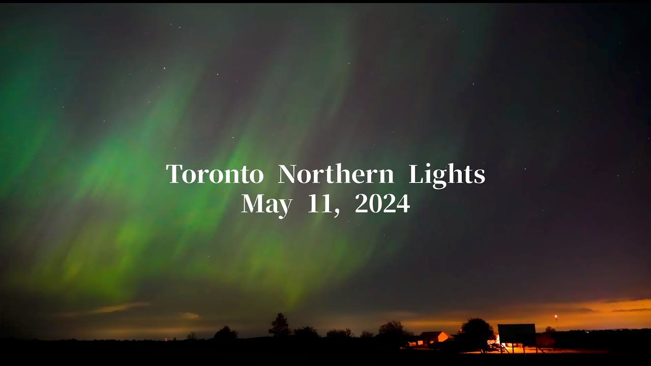 Toronto Northern Lights on May 11, 2024 (around 1:00am) at Shelburne ...
