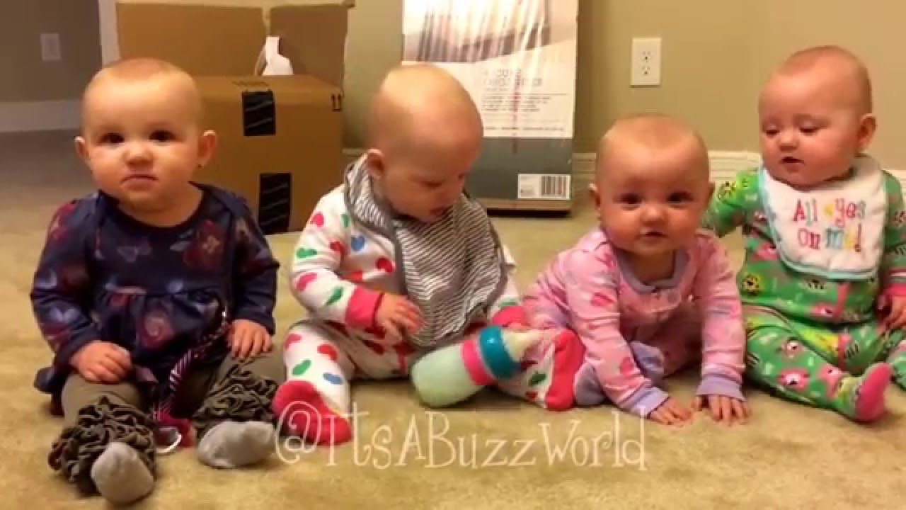 The quints refuse to say Mama - YouTube