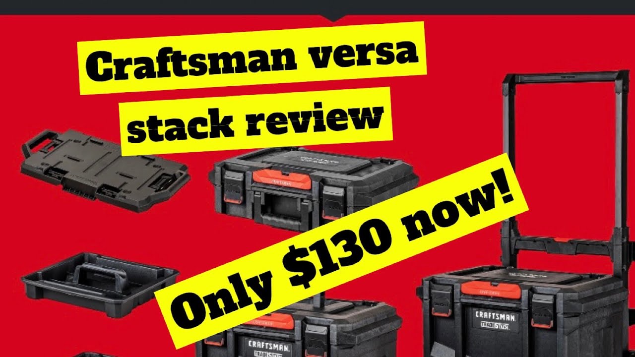 Craftsman versa stack review only $130 right now - YouTube