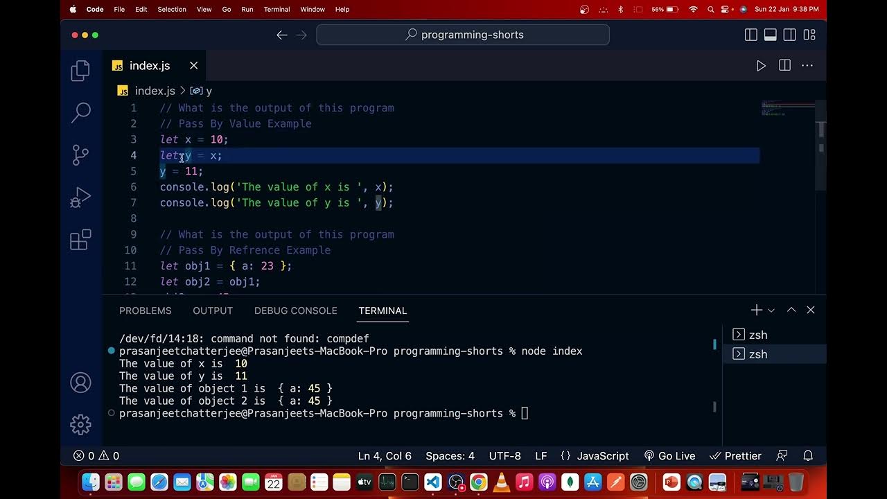 Javascript Interview Question (Pass By Value vs Pass By Reference ...