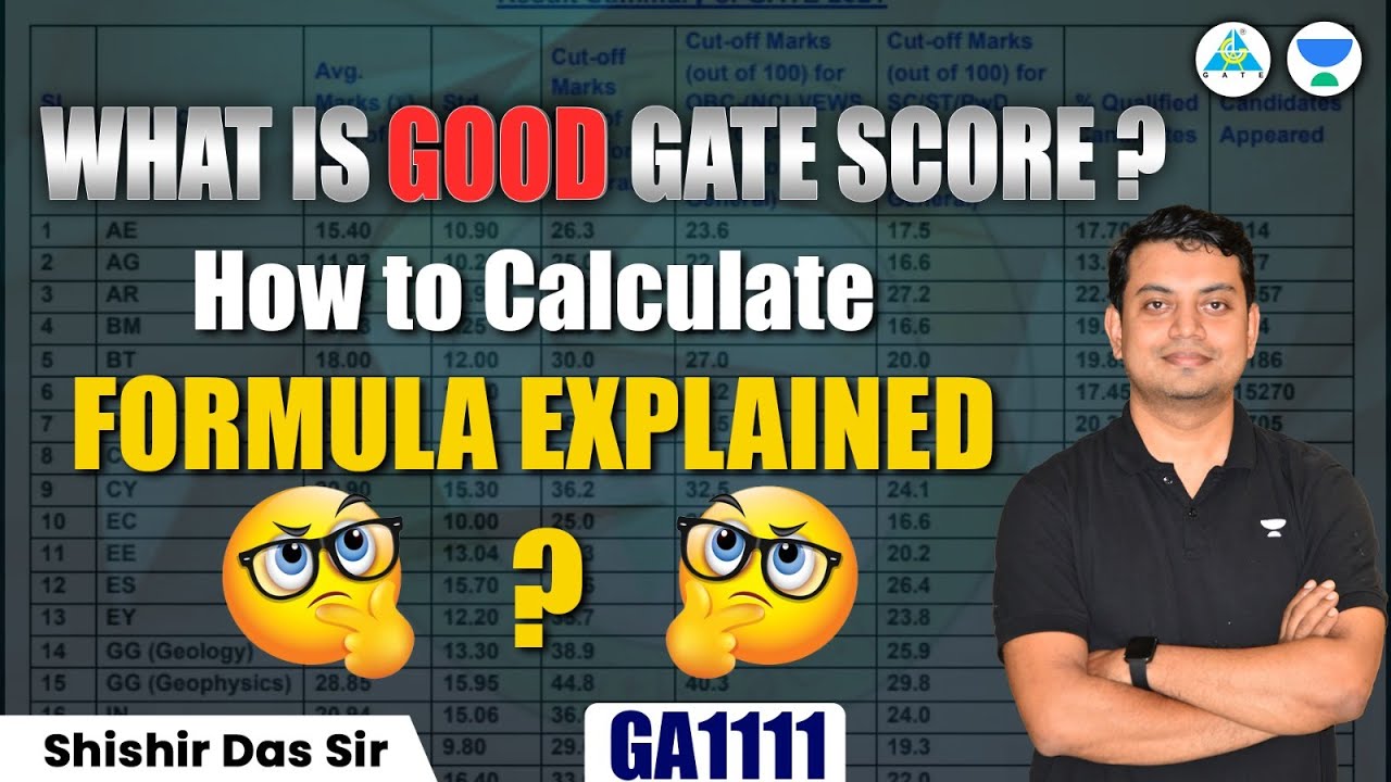 What is Good GATE Score ? | How to Calculate Formula Explained ...