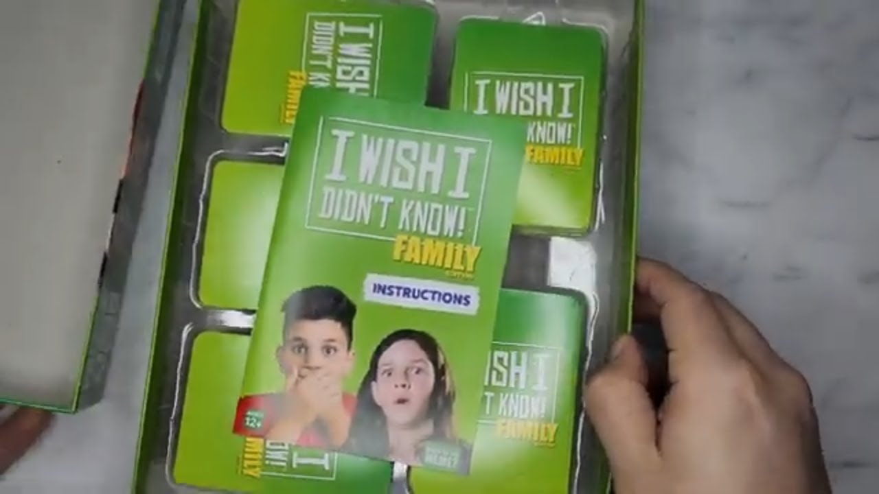 I Wish I Didn't Know! Family Edition The Gross & Funny Trivia Game You ...