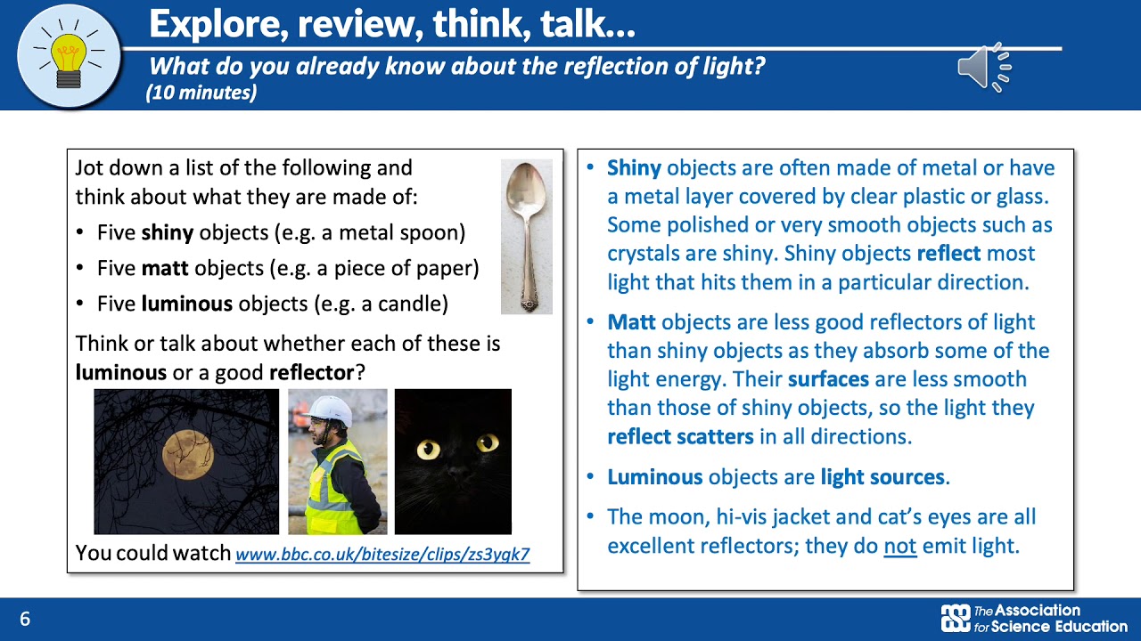 Year 6 - Science - Light - week 3 - Thursday 21st January - YouTube