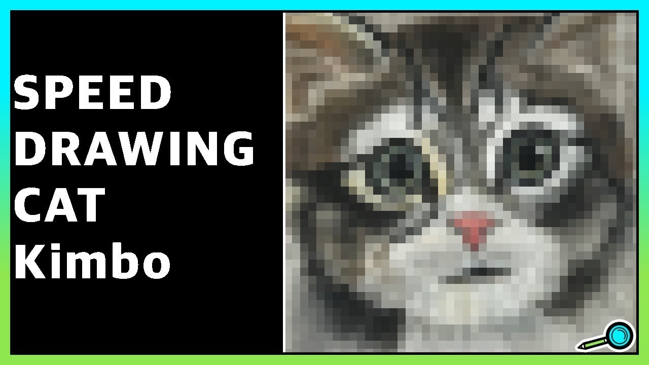 Timelapse Art/Story of Kimbo the Rescue Cat, Pastel Pencils - YouTube
