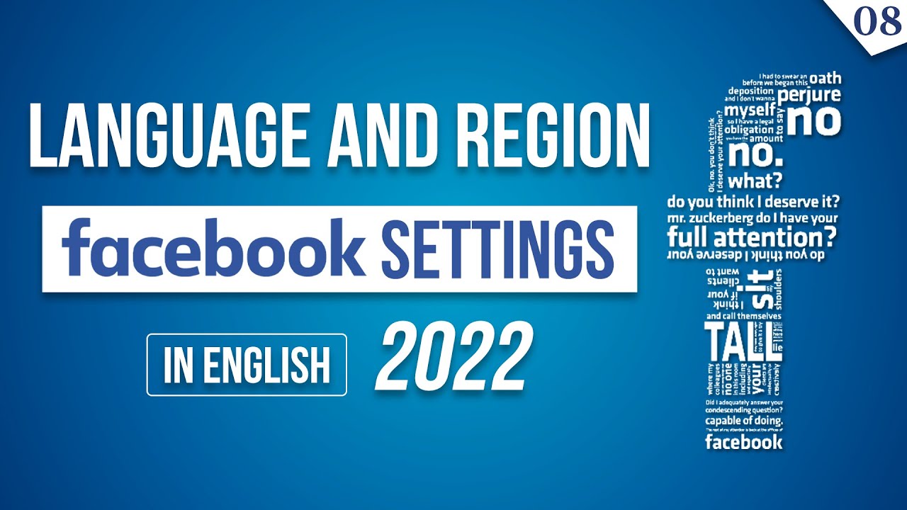 Facebook Language and Region Settings | Improtant Settings in Facebook ...