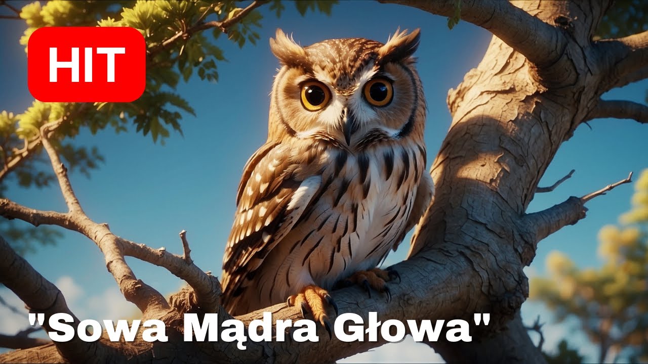 Piosenka o Sowie "Sowa Mądra Głowa" - Piosenka dla Dzieci - YouTube