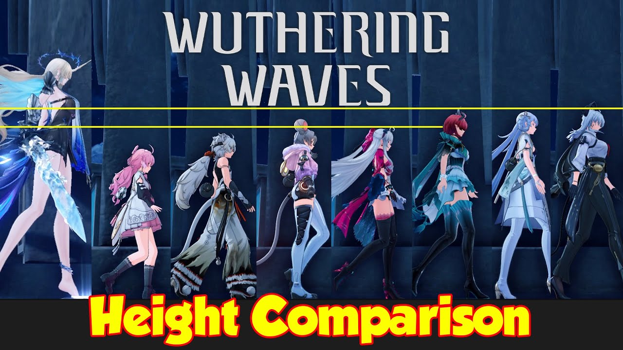 Wuthering Waves: The ULTIMATE Character Height Comparison - Their TRUE ...
