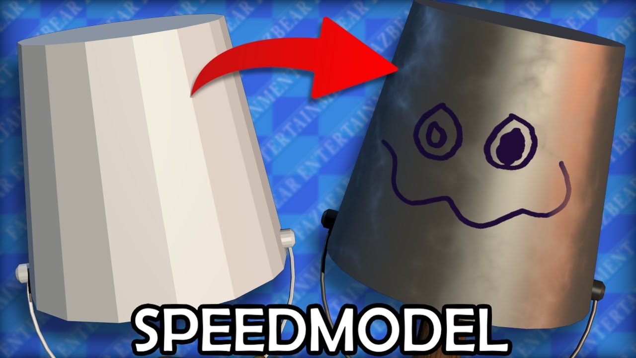 [FNAF] Bucket Bob Speedmodel in Blender - YouTube