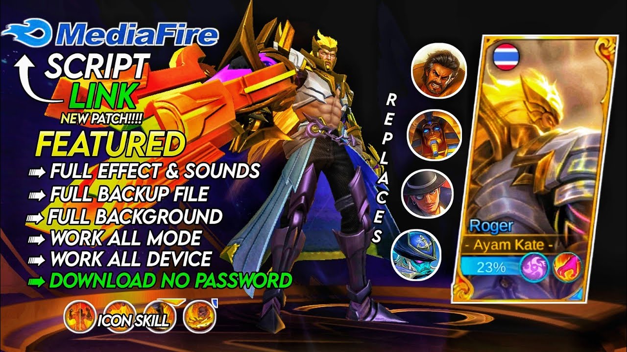 NEW!! Skin Roger PRIME - Fiend Haunter No Password | Full Effect ...