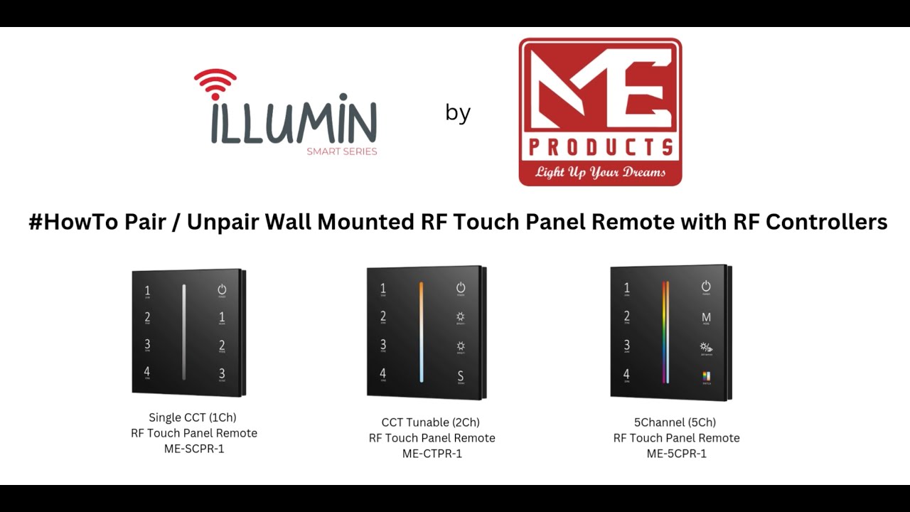 #HowTo Pair / Unpair RF Touch Panel Remote with RF Controller - YouTube