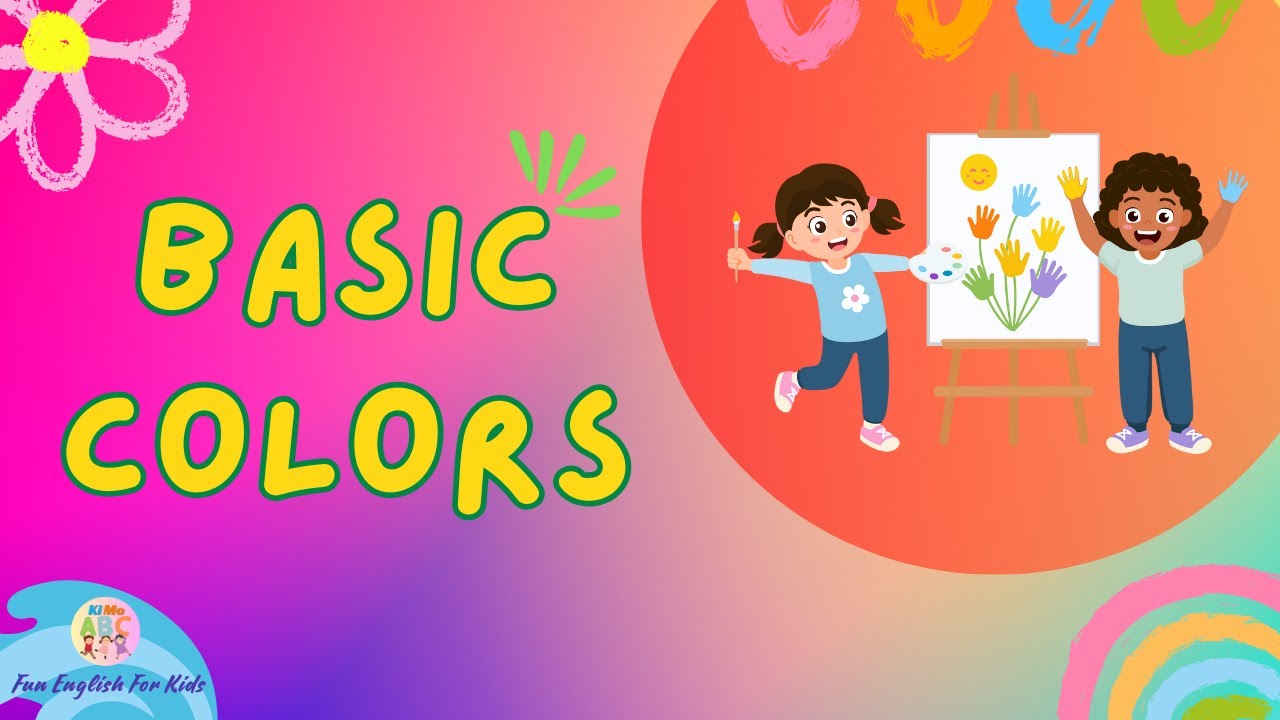 Kids vocabulary - Basic Colors - Fun English for Kids - YouTube