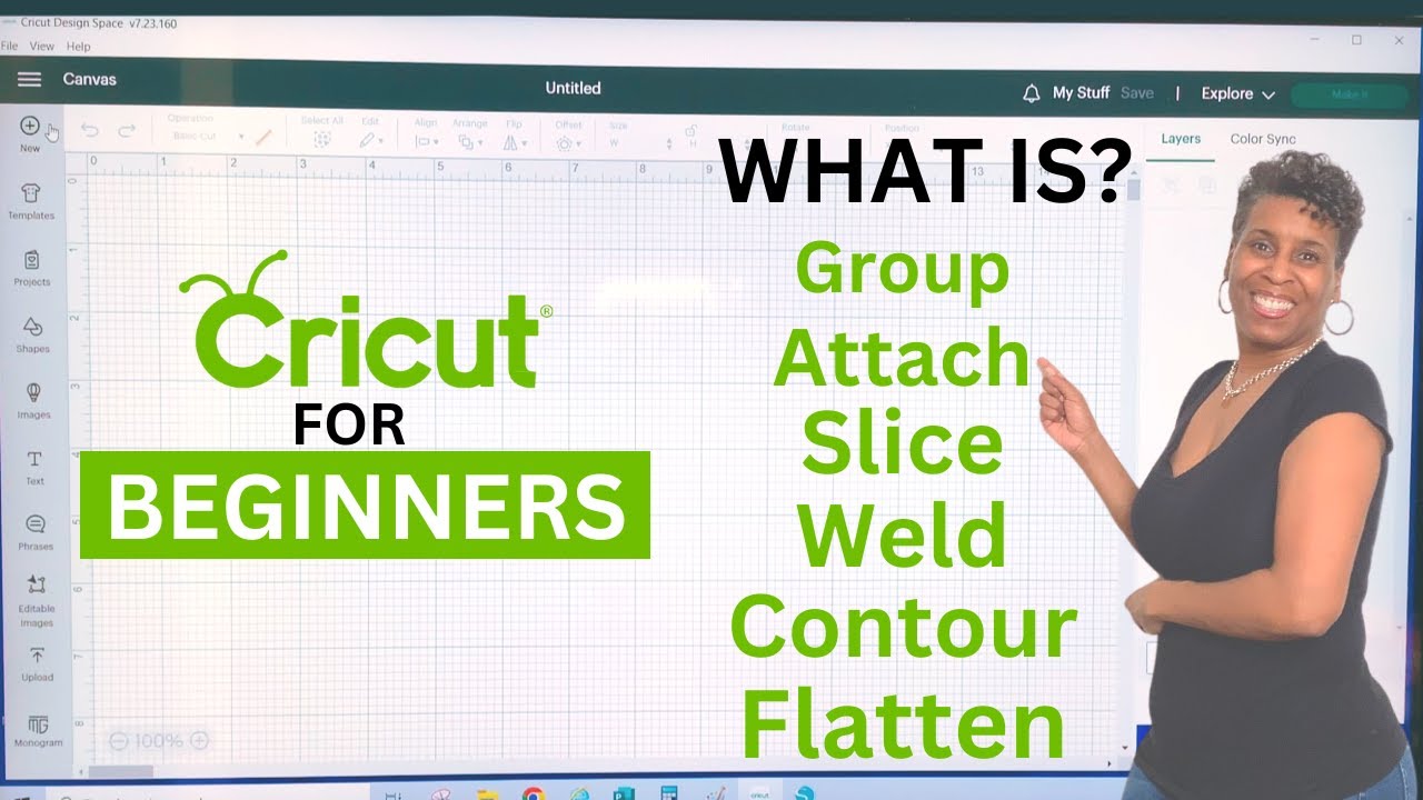 WHEN TO USE GROUP, ATTACH, SLICE, WELD, CONTOUR, AND FLATTEN | CRICUT ...