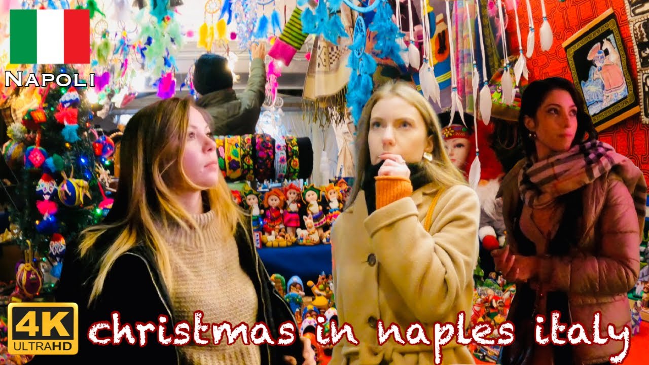 🇮🇹 Napoli Italy, Naples 🎄Christmas Shopping Walk 4k - YouTube