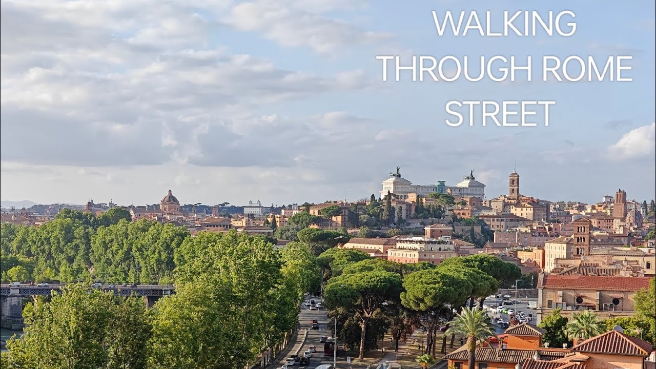 Walking through Rome street - YouTube