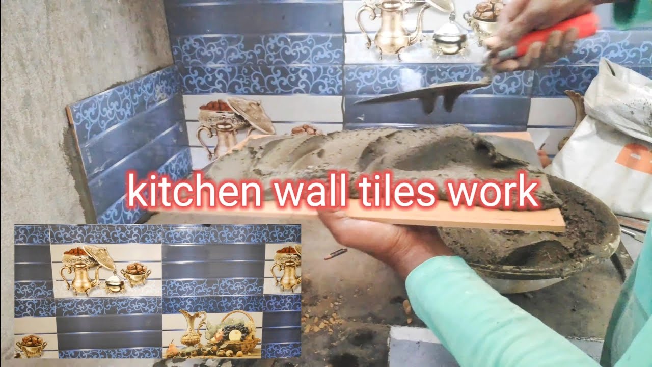 kitchen wall tiles #trending #work #tiles #Aniltileswork - YouTube