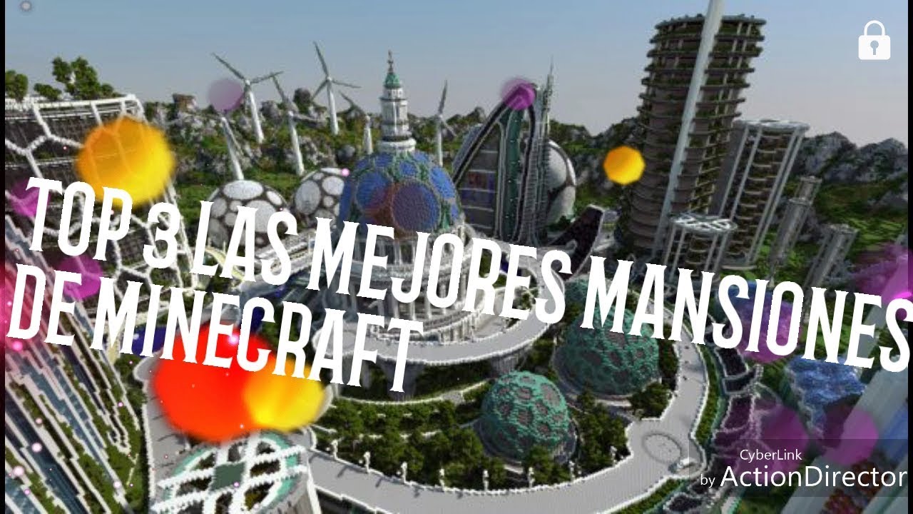TOP 3 MANSIONES MÁS GRANDES EN MINECRAFT PE 2018 ! - YouTube
