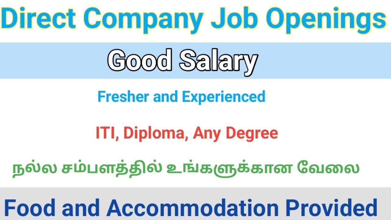 💥 Direct Company Job Openings Fresher and Experienced Job Openings 2024 ...
