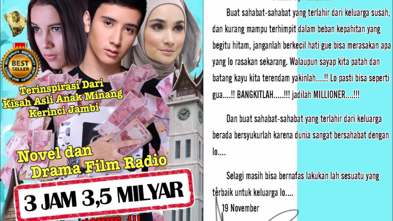 Trailer Sandiwara Film Radio 3 Jam 3,5 Milyar 1080p - YouTube