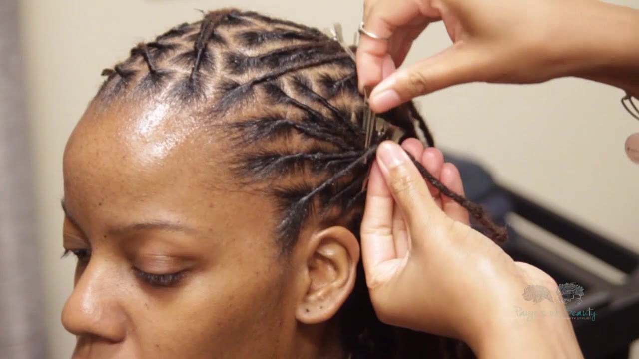 Loc Retwist and Style Tutorial - YouTube