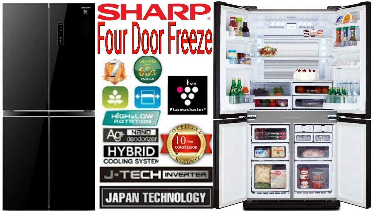 Sharp four Door Freeze//শার্ফ চার দরজার ফ্রিজ// - YouTube