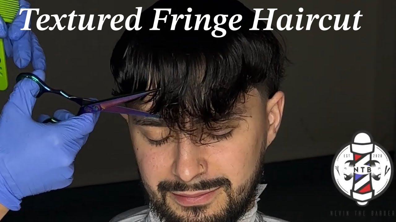Textured Fringe Haircut | Barber Tutorial - YouTube