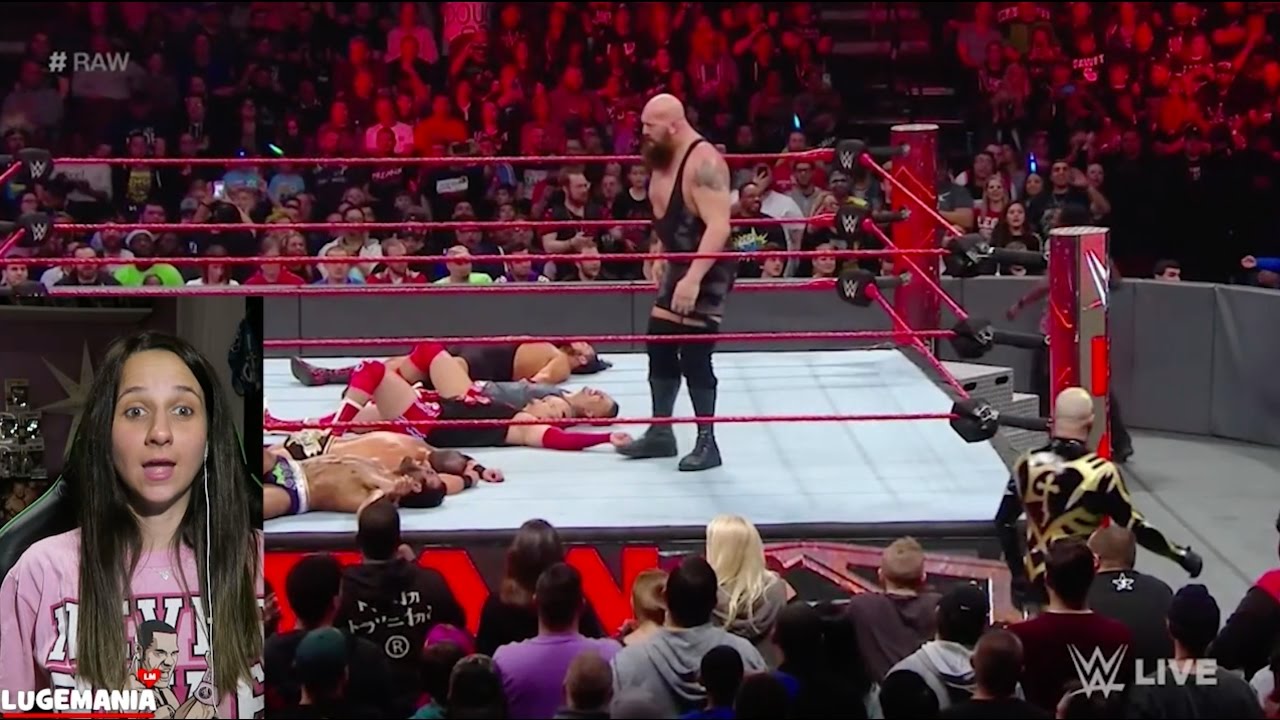 WWE Raw 3/27/17 Big Show Over the Top Rope match - YouTube