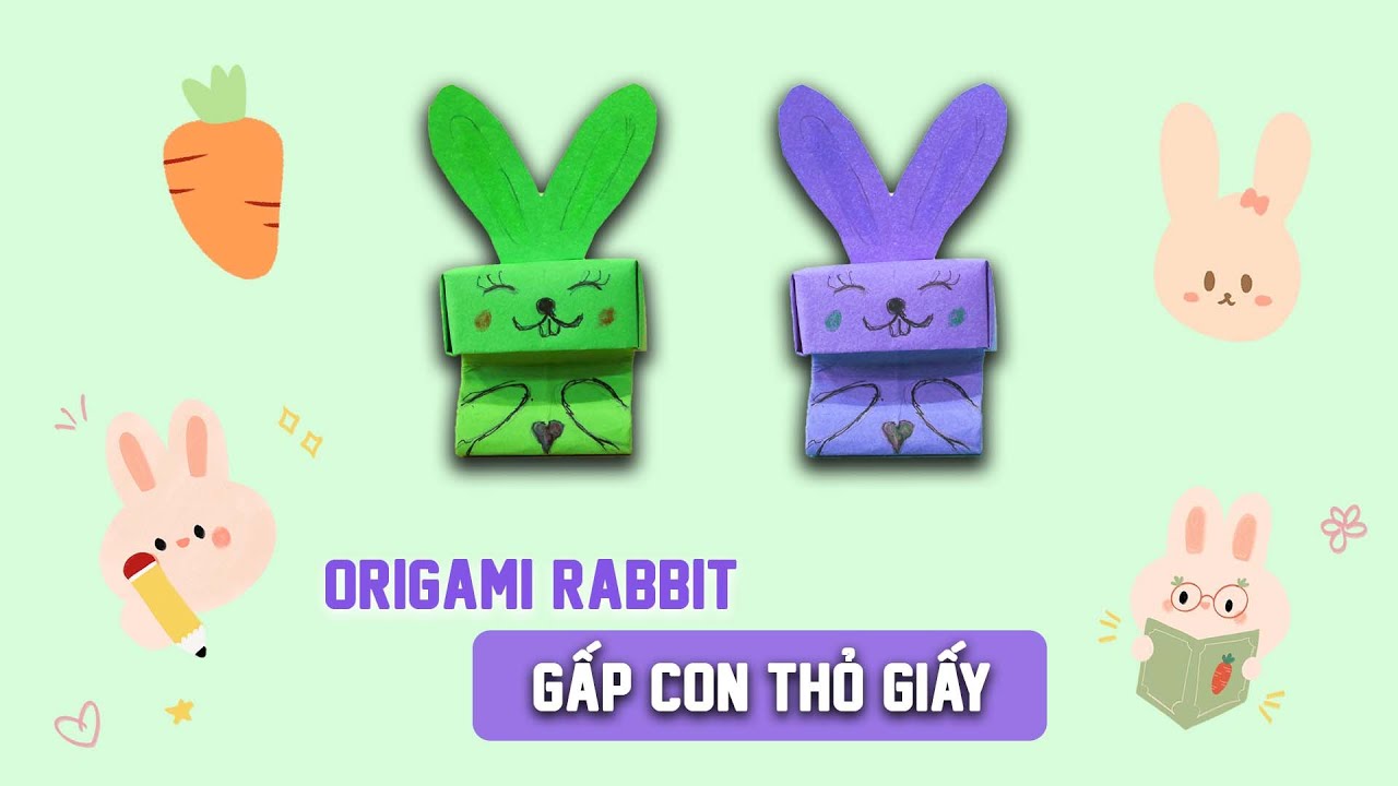 How to fold cute RABBIT 🐰How to make a paper rabbit | Easy origami ...