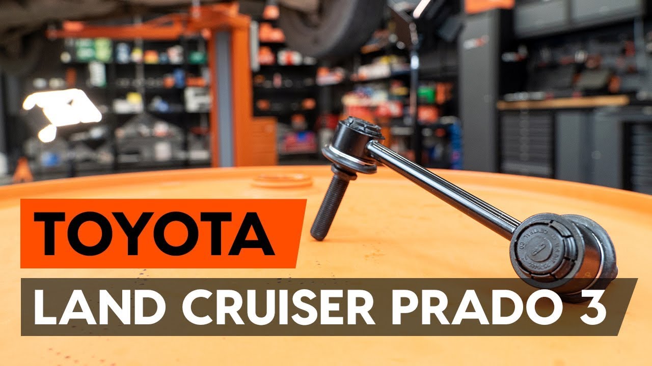 How to change front anti roll bar link on TOYOTA LAND CRUISER PRADO 3 ...