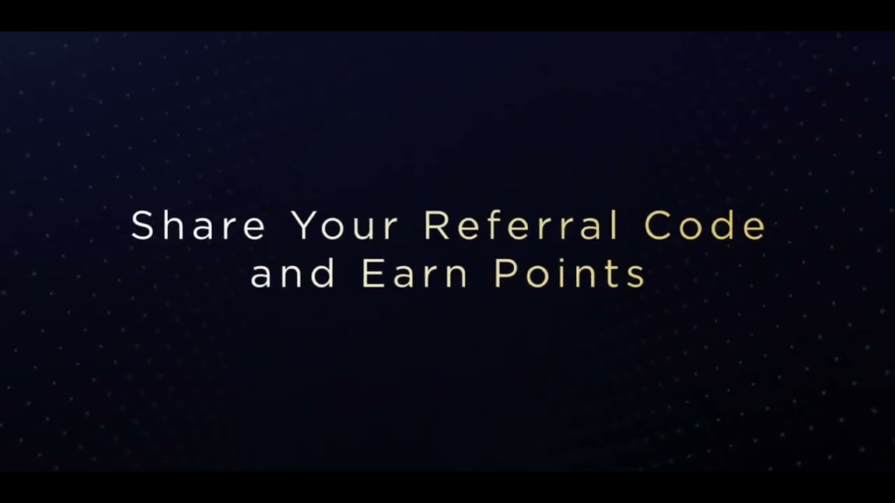 Share Your Referral Code and Earn Points - YouTube