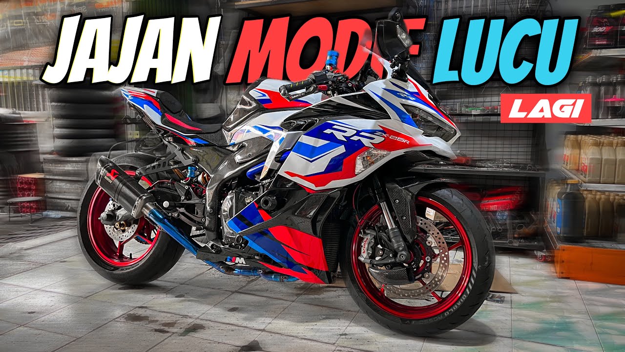 ZX25R BMW PUTIH MODIF LUCU🔥 PART KECIL YANG WAJIB DI PASANG‼️ #zx25r # ...