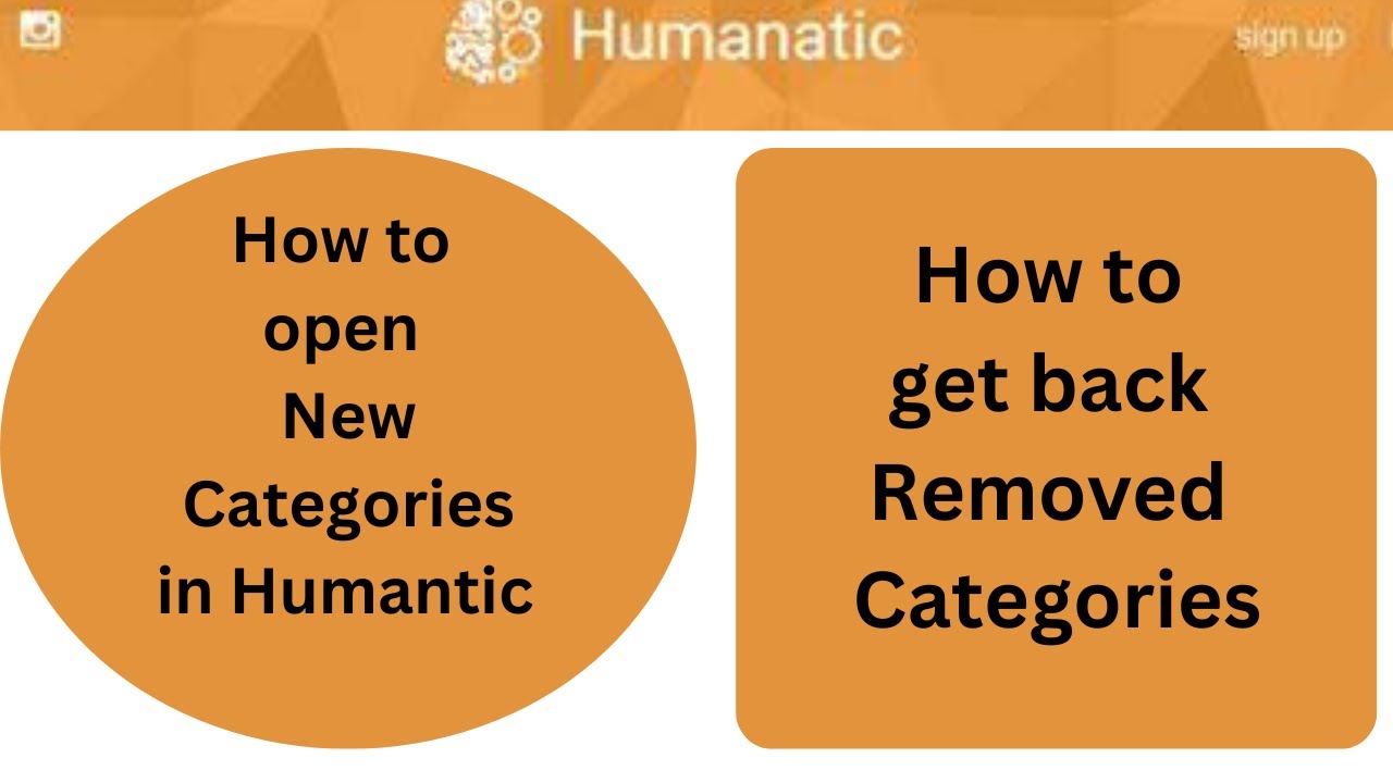 How to Open New Catogories || How to get back lost/removed categories ...