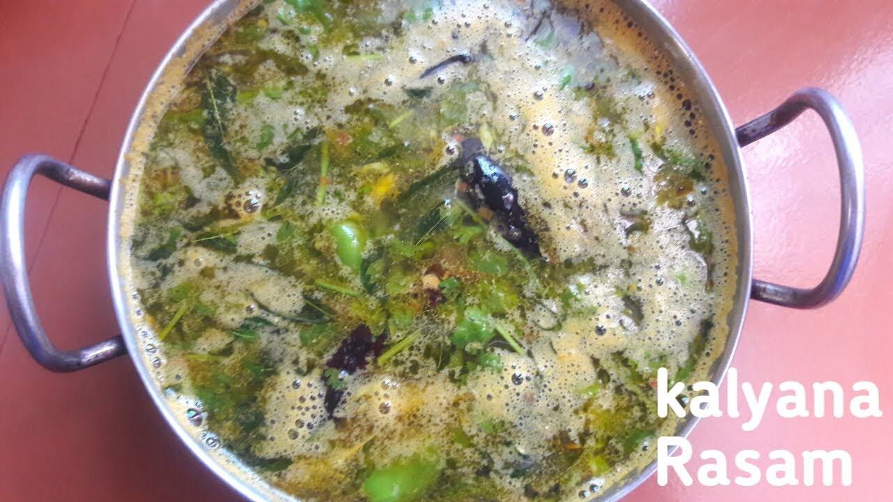KALYANA RASAM RECIPE/how to make kalyana rasam.. - YouTube