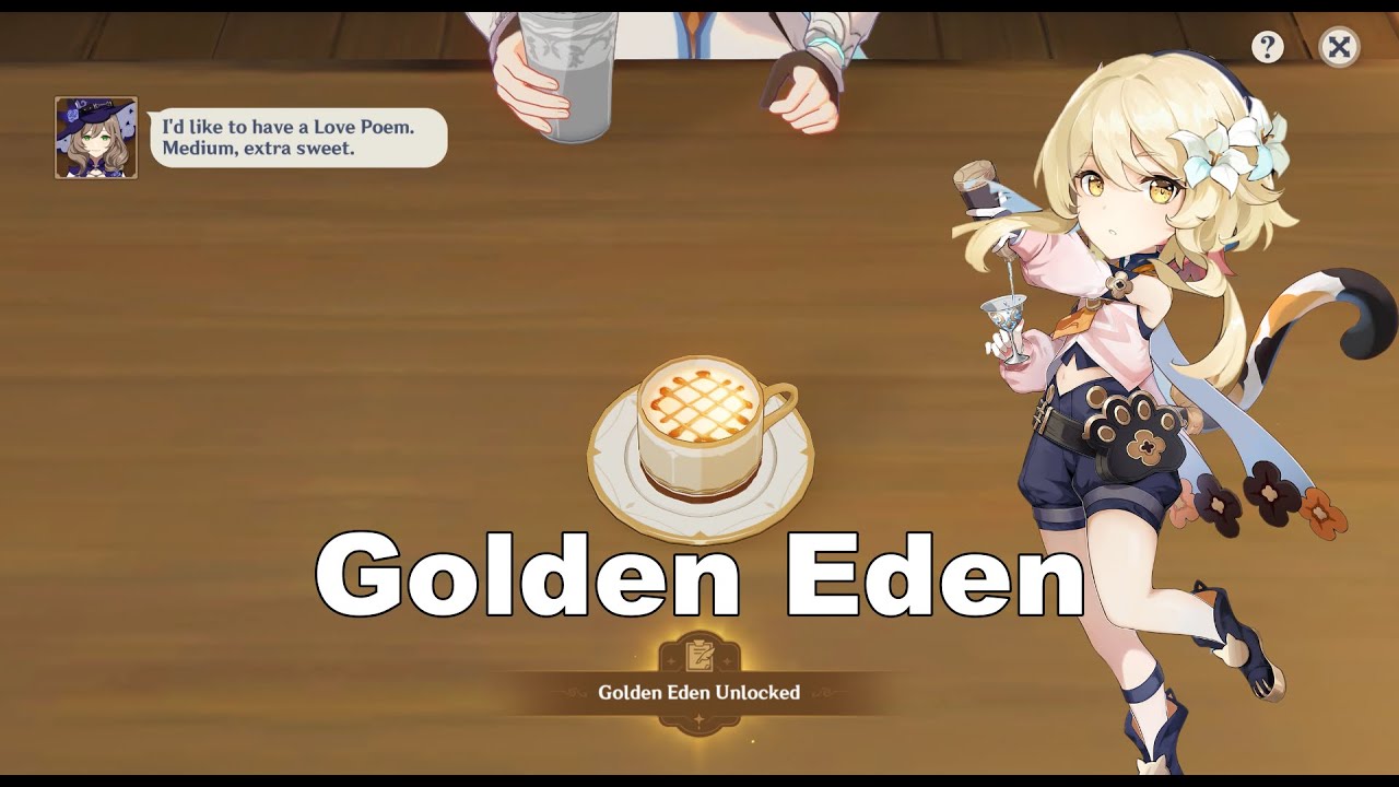 Golden Eden Recipe | Genshin Impact Bartender Event | Of Drink A ...