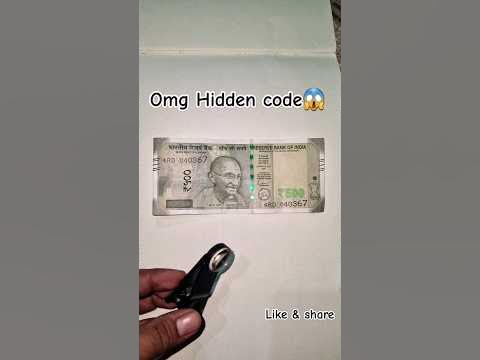 OMG some secret code on 500 Indian rupee 😱 | phone photography 🔥 #viral ...