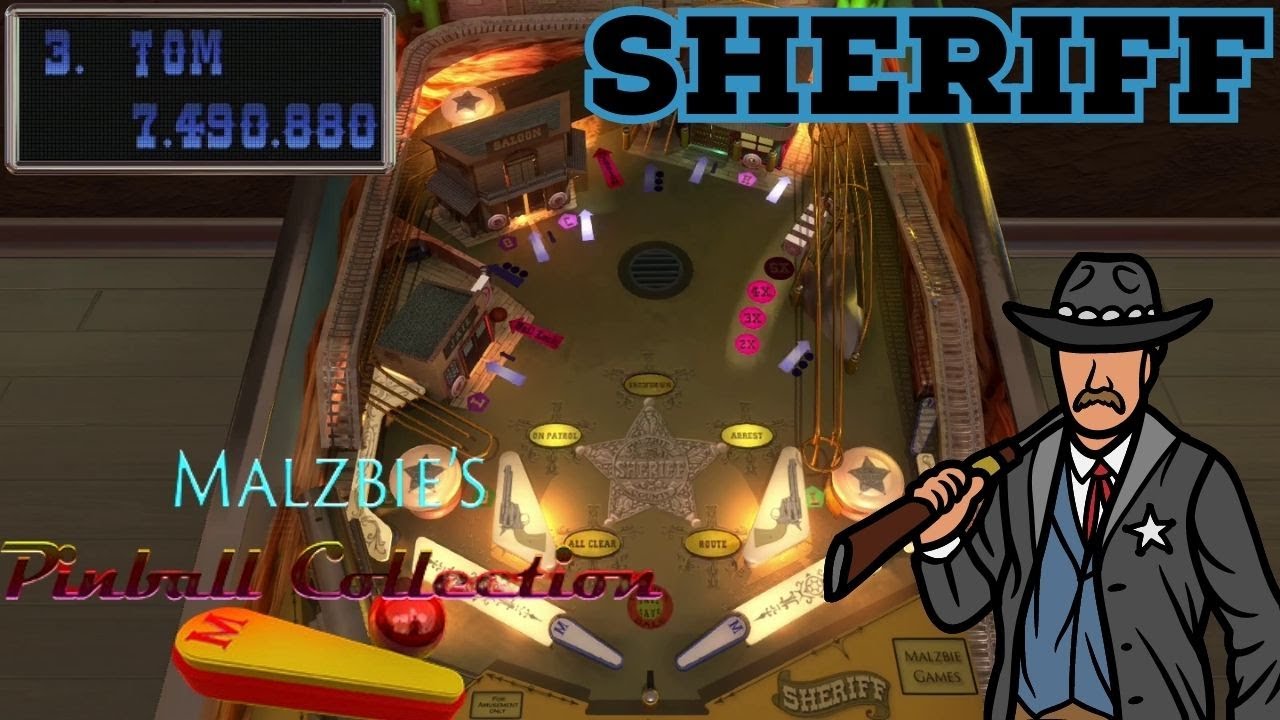 Malzbie's Pinball Collection - Sheriff | Gameplay & Commentary (PC ...
